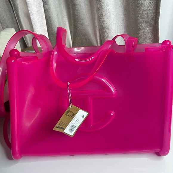 Telfar | Bags | Telfar X Melissa Large Jelly Shopper Clear Pink | Poshmark